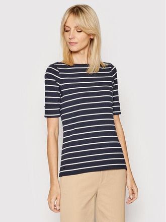 Lauren Ralph Lauren Bluse 200701085002 Dunkelblau Slim Fit
