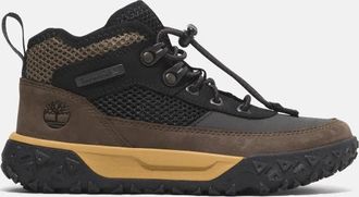 Timberland Halbhoher GreenStride Motion 6 Bungee Sneaker f&uuml;r Jugendliche in Schwarz/Braun, Braun, Gr&ouml;&szlig;e