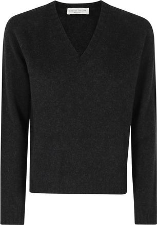 Roberto Collina V-neck Tricots - Femme - Pulls - Noir - Taille: 42 FR