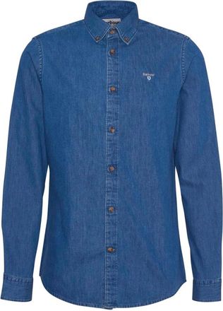 Barbour Homme, Chemises, Bleu, Taille: S Chemise Denim Crest Tailored
