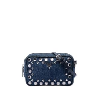 Prada Pre-owned Vintage Denim Crossbody Bag - Femme - Pre-owned - Bleu - Taille: ONE Size