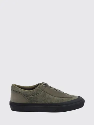 Stone Island Niedrige Sneaker aus Kalbsveloursleder mit Compass-Logo