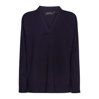 Elena Miro M036Z0 Pullover - - Knitwear - Damen - Blau - XL