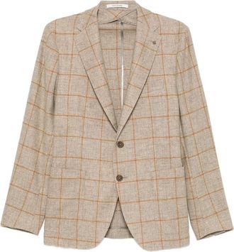 Tagliatore Check-pattern Notched-lapel Jacket