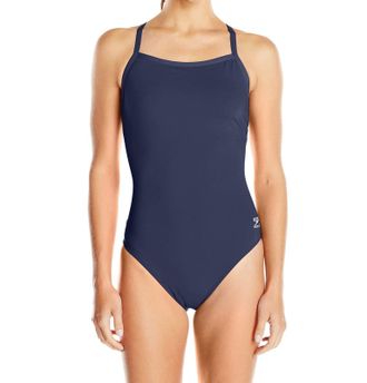 Speedo Damen-Badeanzug, einteilig, Endurance+, Flyback, einfarbig, Teamfarben f&uuml;r Erwachsene