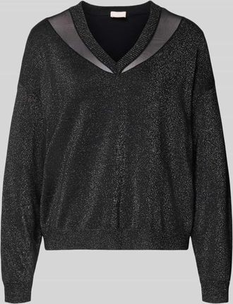 Liu Jo Relaxed Fit Pullover aus Viskose-Mix in Strick-Optik