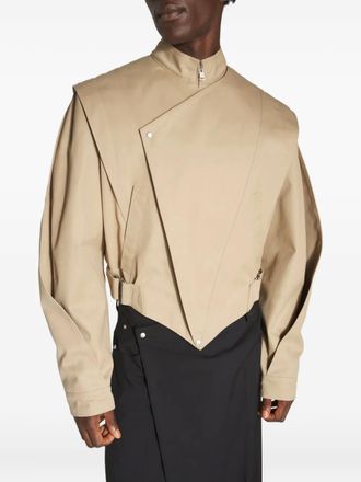 MUGLER Asymmetrische Jacke - Nude