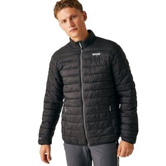 Regatta Mens Hillpack II Insulated Jacket, Veste matelass&eacute;e enti&egrave;rement zipp&eacute;e HillPack II Packaway pour homme de Homme, Black