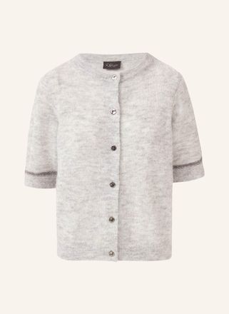 s.Oliver Black Label S.Oliver Black Label Strickjacke Mit Pailletten Und Glitzergarn grau