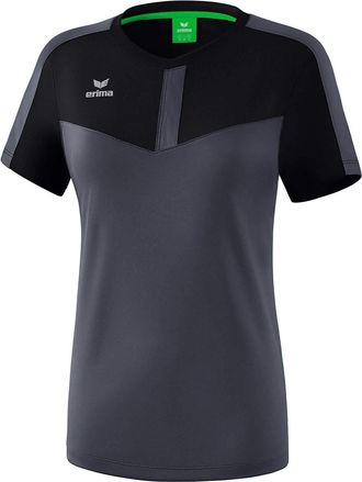 Erima Damen Squad Funktions T-Shirt (1082014), schwarz/Slate Grey, 40