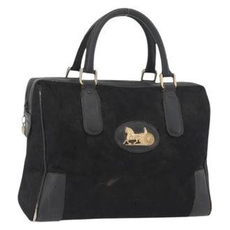 Celine Sac &agrave; main vintage en toile Pre-owned - Femme - Pre-owned - Noir - Taille: ONE Size