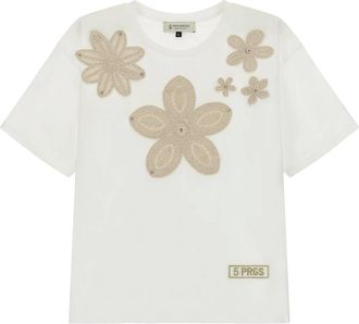 5 Progress Femme, Tops, Blanc, Taille: 40 FR 5progress T-shirts et Polos Blanc