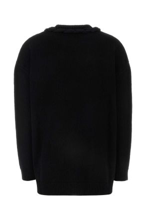 Valentino Garavani Womens Black Wool Sweater Nero Exterior: Virgin Maglieria