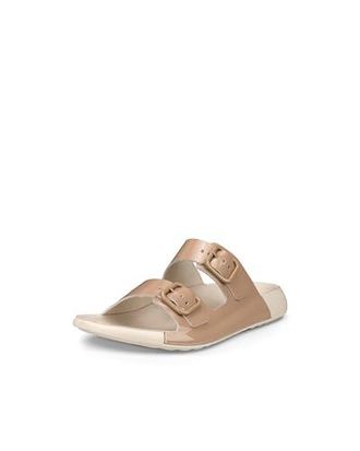 Ecco Womens Cozmo 2.0 Two Band Slide Sandal, nude, 39 EU