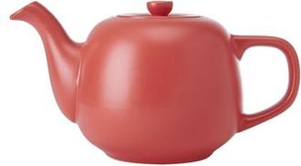 La Cafetière Klassische Teekanne in roter Farbe, traditionelle Teekanne mit komfortablem Griff und tropffreiem Ausgießer, für 2 Tassen, geeignet für Teebeutel, lei