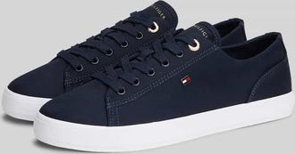 Tommy Hilfiger Low Top Sneaker aus Canvas mit Logo-Applikation