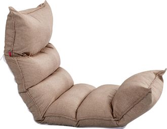 Generic Verstellbarer Bodenstuhl - mit 5-Positionsschlaffunktion mit Kissen bis 120 kg, ideal zum Entspannen und Schlafen