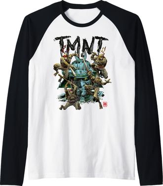 Teenage Mutant Ninja Turtles TMNT Teenage Mutant Ninja Turtles, Klassische Comic-Action-Pose Raglan