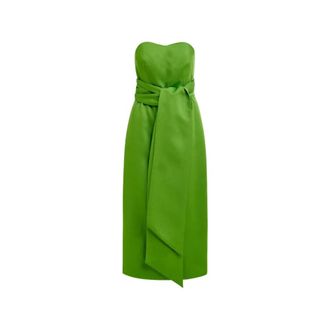 Essentiel Femme, Robes, Vert, Taille: 38 FR Juror Bustier Dress