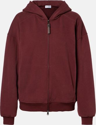 Brunello Cucinelli Kapuzenjacke Monili aus Baumwoll-Jersey
