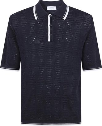 Laneus Homme, Tops, Noir, Taille: XL Polo en maille