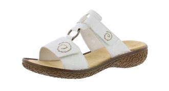 Rieker Damen V69N2 Pantoletten, Wei&szlig; (Weiss 80), 42 EU