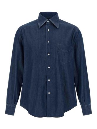 Brunello Cucinelli Chemise - Bleu