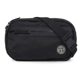 Stone Island Coated Nylon Metal Belt Bag - - Bags - Herren - Schwarzk - ONE SIZE