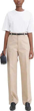 Filippa K Femme, Pantalons, Beige, Taille: 44 FR Pantalon Tailleur en Coton