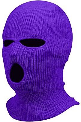 Generic Cagoule Hiver Mode Balaclava Tricoté Intégral 3 Trous Homme Chapeau Tricoté Femme Hiver Vélo Ski Cagoule Unisexe Sports