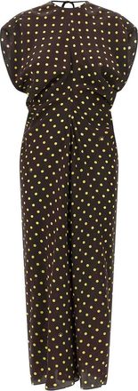 Marni Robe Au Genou - Marron