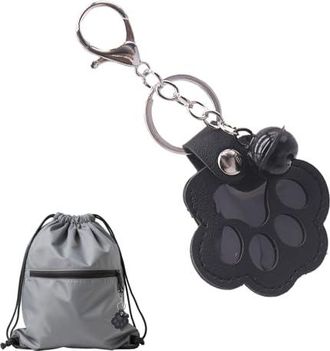 Generic Porte-clés de rangement pour poils de chat | Porte-clés souvenir en forme de patte pour les amoureux des animaux, bagages, sac à dos, bouteille, garço