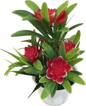 Generic Künstliche Pflanzen im, kleine Fälschungen mit, künstlich in Töpfen | Gartendekoration für Tisch auf dem Bauernhof im Büro