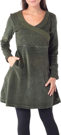 Purewonder Kleid Alternatives Samtkleid dr36 Gr&uuml;n L