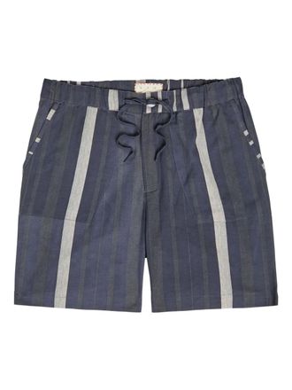 SMR Days short ray&eacute; Es Cubells &agrave; lien de resserrage - Bleu