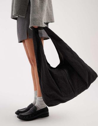 Levi's Cabas souple en denim - Noir