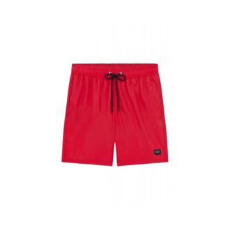 Paul & Shark Badeshorts mit ikonischem Badge - - Swimwear - Herren - Rot - L