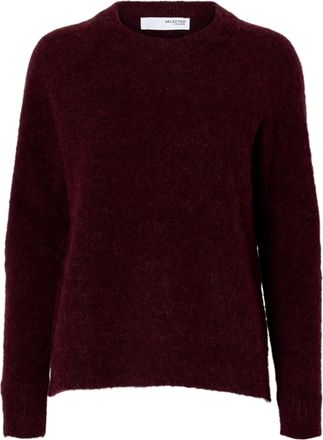 Selected Damen Slflulu Ls Knit O-Neck Noos, Fig, XL EU