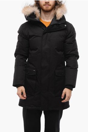 Nobis Multipocketed YVES Down Jacket with Coyote Fur Gr&ouml;&szlig;e Xxl