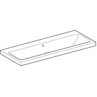 Keramag Keramag - Geberit iCon Light Waschtisch, 120 cm x 48 cm, ohne Hahnloch, mit