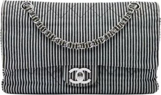 Chanel Sac bandouli&egrave;re vintage Chanel Pre-owned Double Flap - Femme - Pre-owned - Noir - Taille: ONE Size