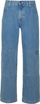 Dickies Homme, Jeans, Bleu, Taille: W32 Jean Coupe Droite Double Genou