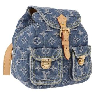 Louis Vuitton Pre-owned Sac &agrave; dos Monogram Denim - Femme - Pre-owned - Bleu - Taille: ONE Size