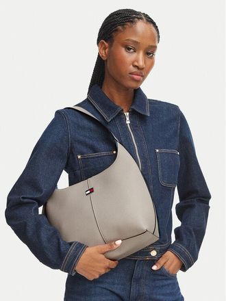 Tommy Jeans Handtasche Tjw City Bucket AW0AW19062 Hellbeige