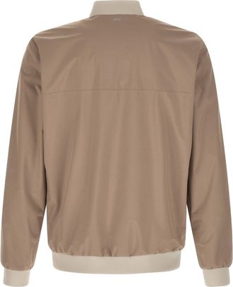 Herno Water-Repellent Functional Bomber Jacket - Beige