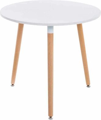 Clp Table de cuisine scandinave de style scandinave en couleurs vari&eacute;es &agrave; 3 pattes Couleur : Blanc