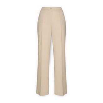 Elena Miro Damen, Hosen, Beige, 6XLGr&ouml;&szlig;e