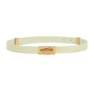Bottega Veneta Femme, Accessoires, Beige, Taille: 80 CM Ceinture en cuir Lemon Washed Point Lock