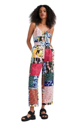 Desigual Womens Mono_Mimi, 9019 Tutti Fruti Jeans, Material Finishes, XS