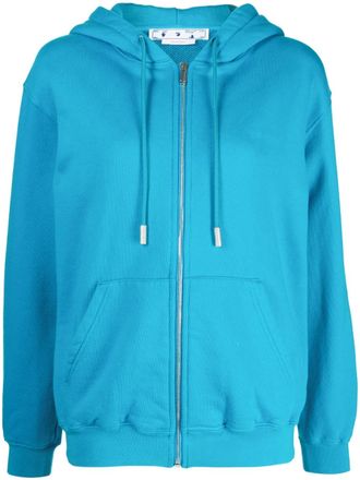 Off-white Kapuzenjacke mit Diag-Streifen - Blau